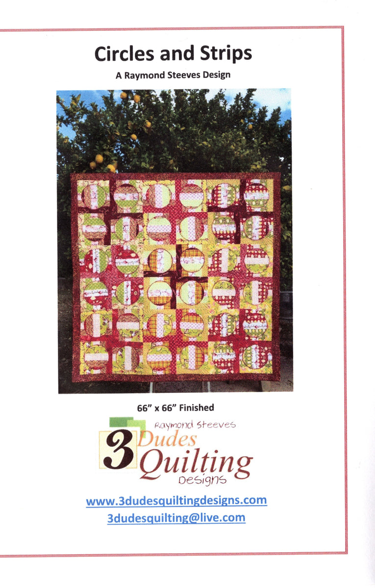 Circles and Stripes Quilt Pattern – 3 Dudes Quilting Designs