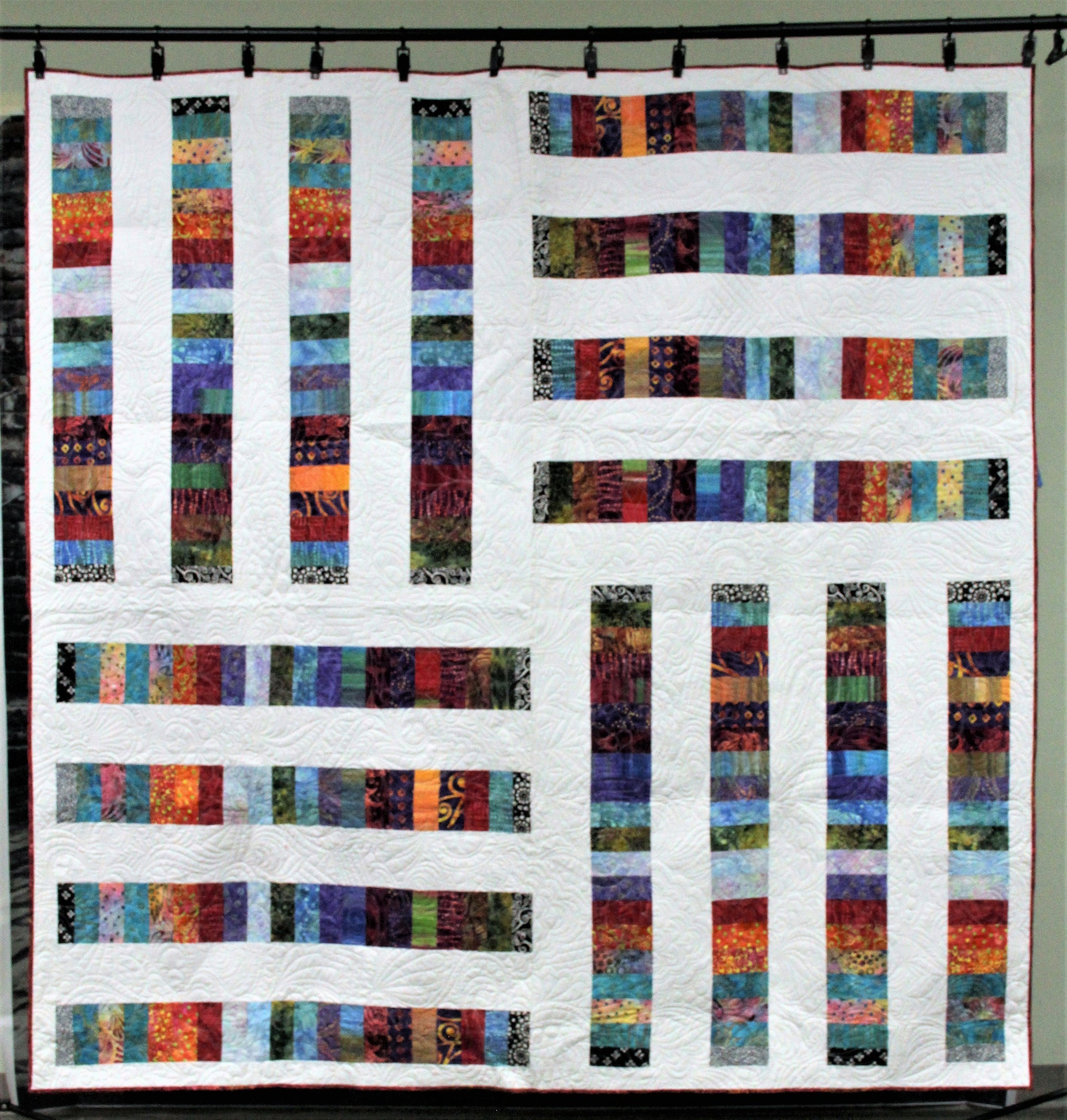 Scrappy Modern Stripes Quilt Pattern – 3 Dudes Quilting Designs