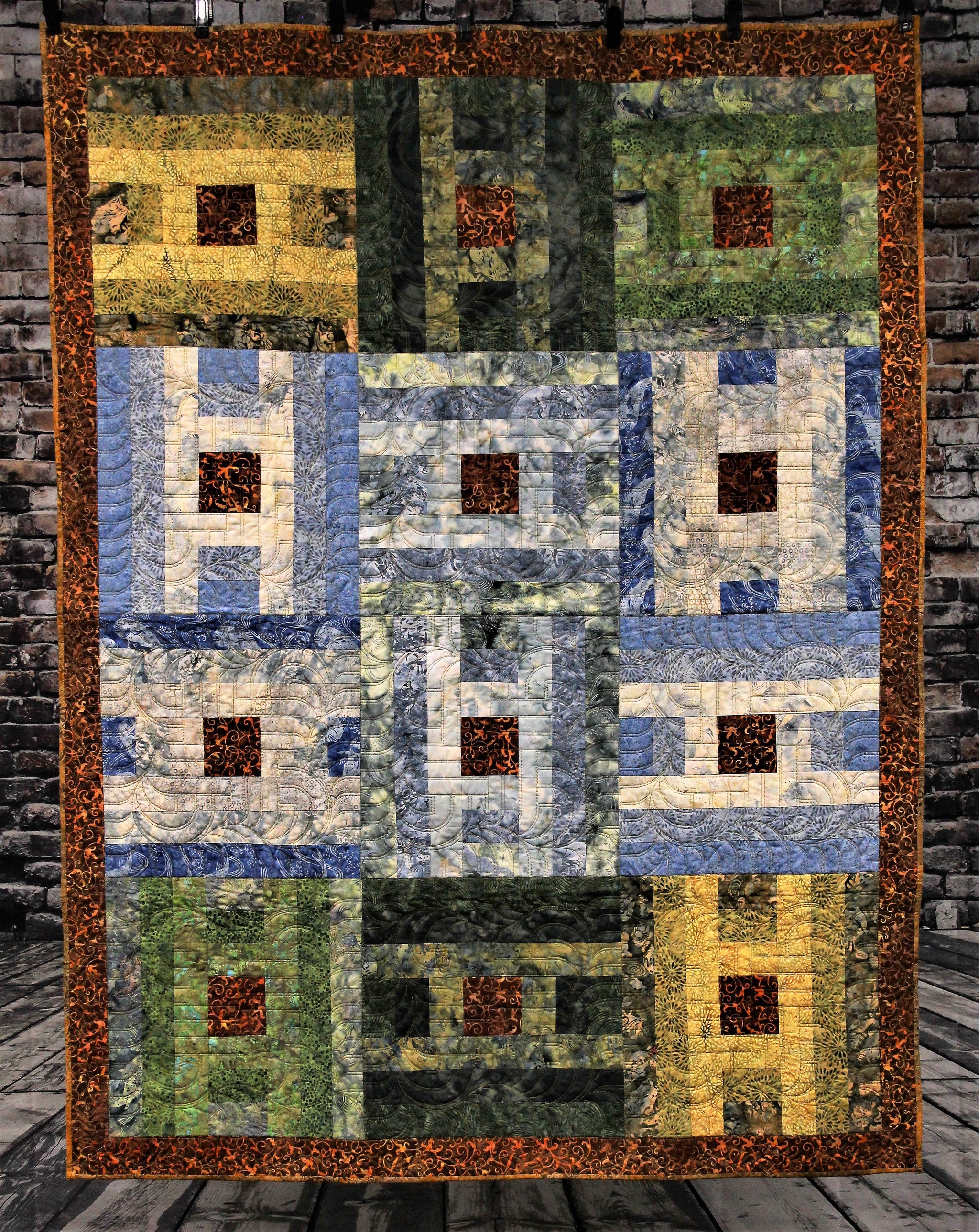 Simple Courthouse Steps Quilt Pattern – 3 Dudes Quilting Designs